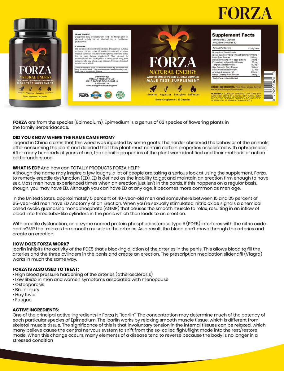 Forza Male Enhancement 1000mg Advanced Libido Booster