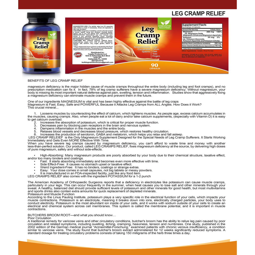 Leg Cramp Relief (90 capsules)