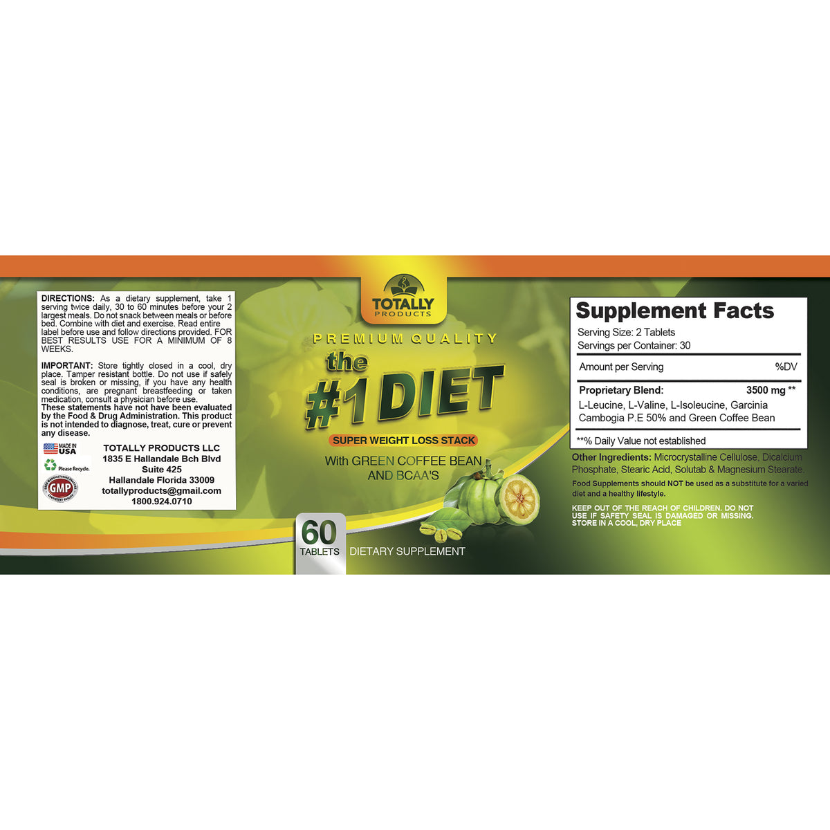 The #1 Diet Complex for Super Weight Loss (60 Caplets)