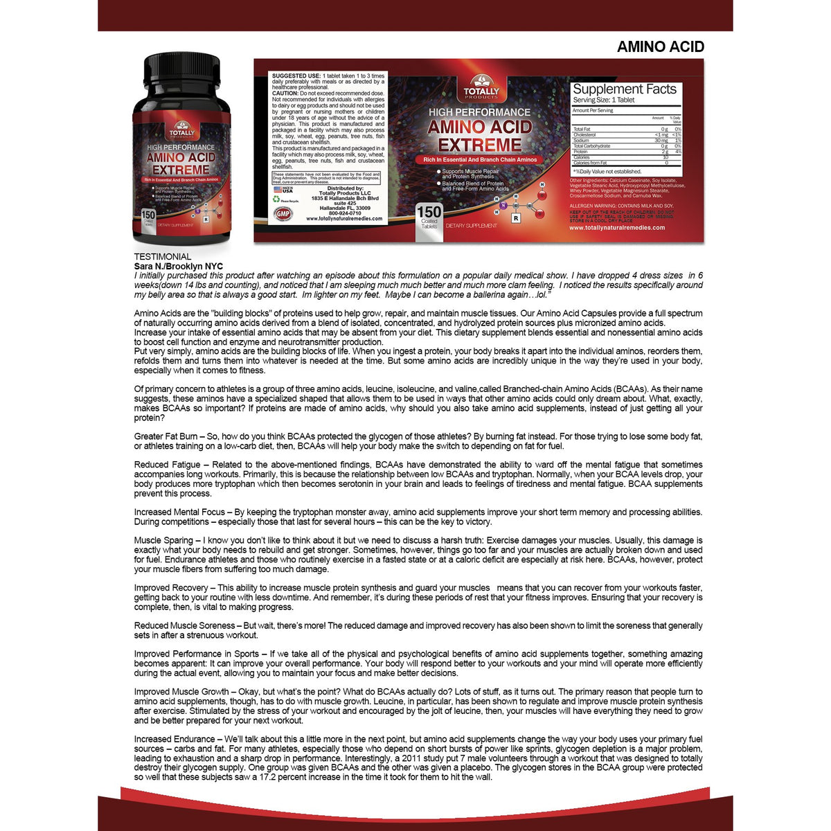 Advanced Body Building Amino Acid Extreme (150 Tablets)