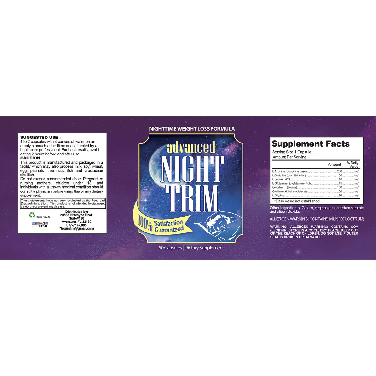 Night Trim Weight Loss Aid (60 Capsules)