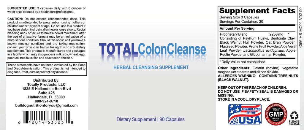 Totally Products 3-in-1 Advanced Total Colon Cleanse (9...