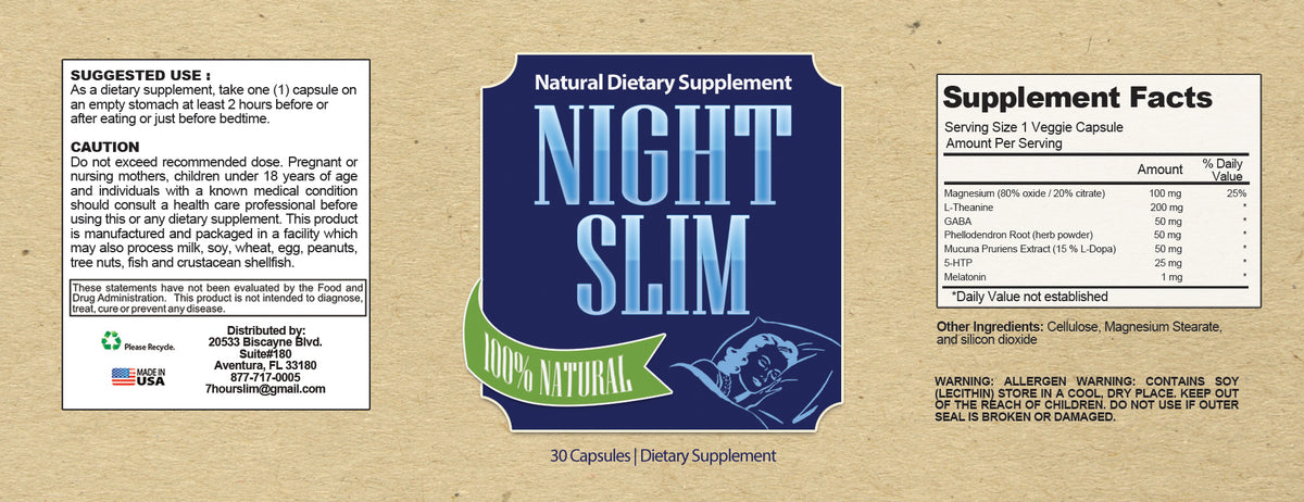 Night Slim-Night Time Weight Loss Pills (30 Capsules)