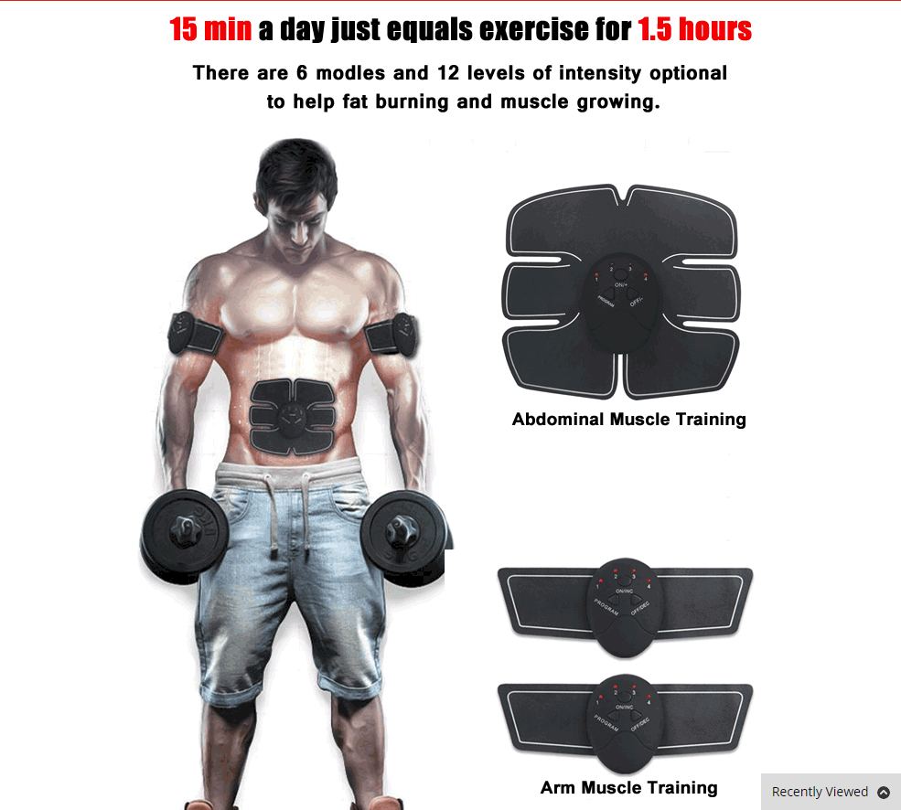 Advanced EMS Muscle Abs Stimulator Training Gear
