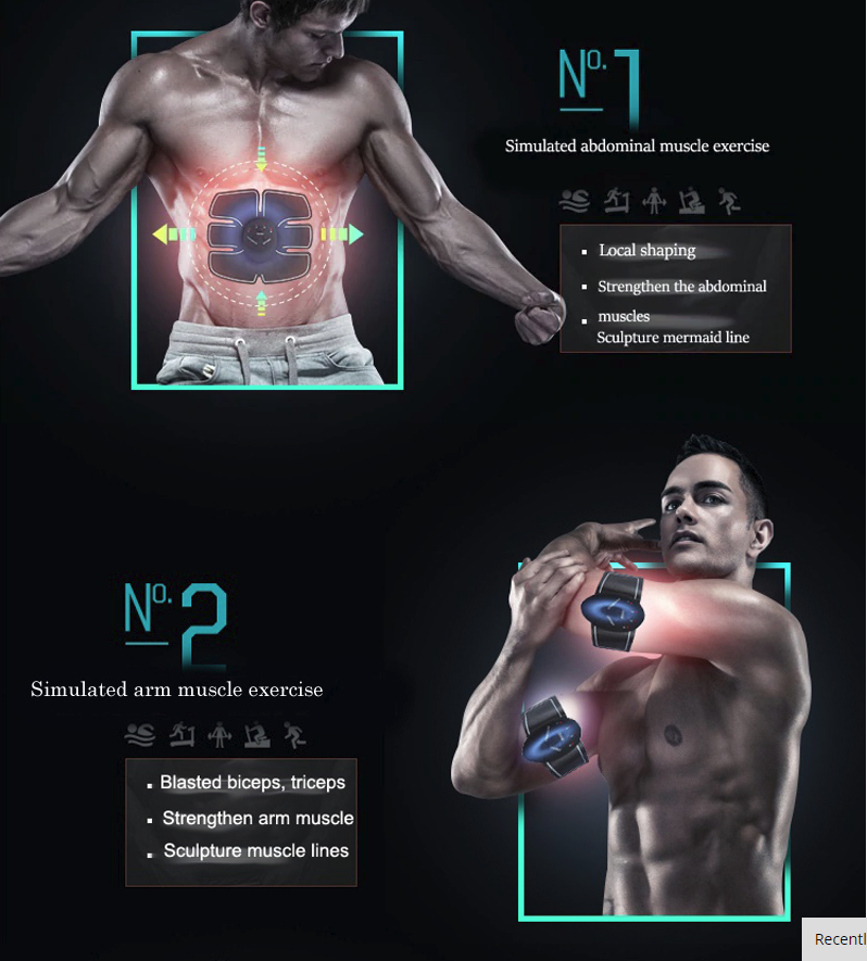 ABS Stimulator with 7Hour Slim Dietary capsules