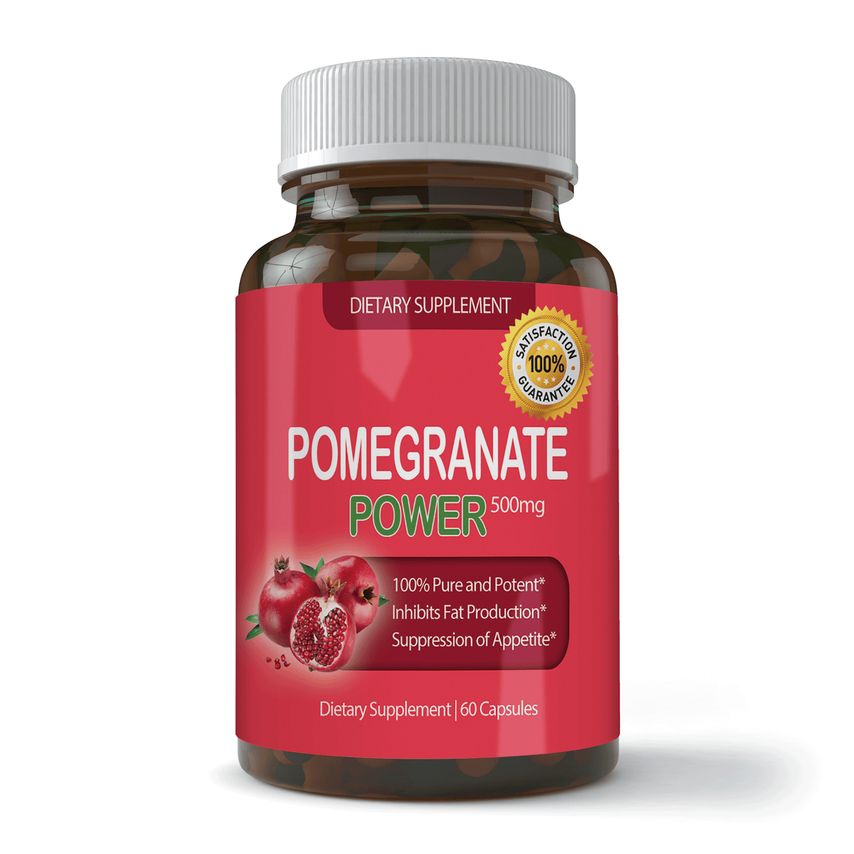 Pure Pomegranate Extract 500mg (60 Capsules)